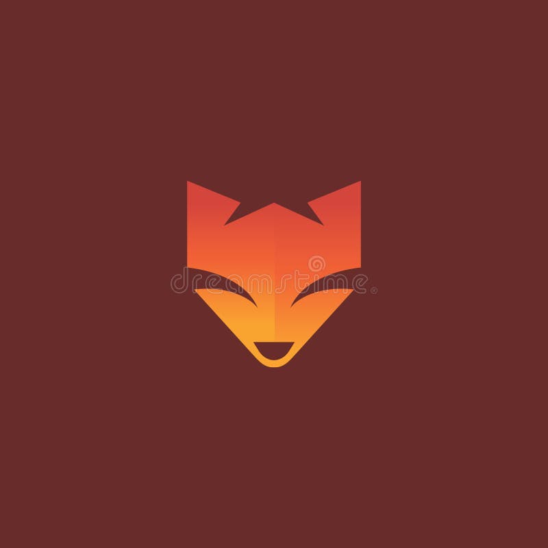 Fox Head Logo Vector. Fox Abstract Logo Stock Vector - Illustration of ...