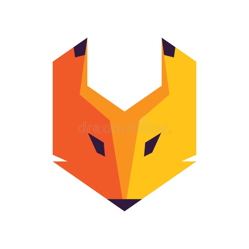 Fox head logo stock vector. Illustration of foxy, icon - 116062356