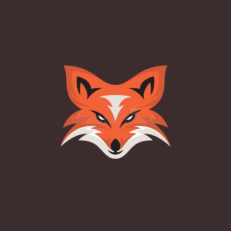 Fox Head Mascot Vector Design Stock Vector - Illustration of foxy, head ...