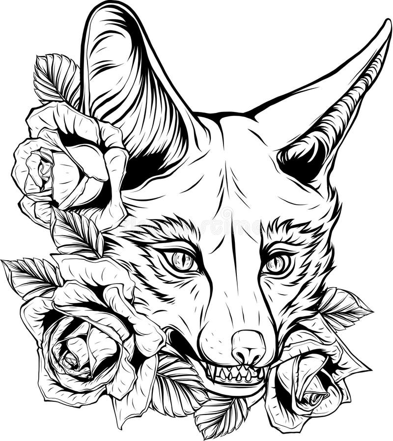 Foxy Outline Stock Illustrations – 887 Foxy Outline Stock Illustrations ...