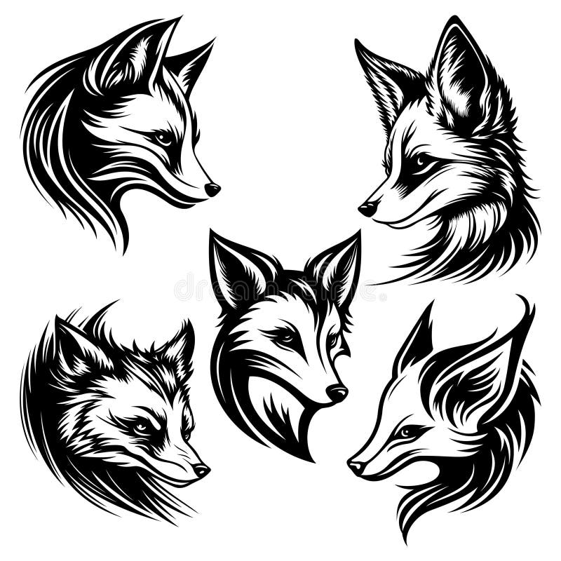 Fox head symbol logo stock vector. Illustration of face - 279081548