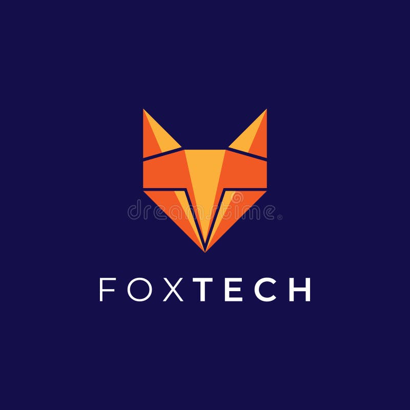 Modern Fox Tech Logo Design Stock Vector - Illustration of foxy ...