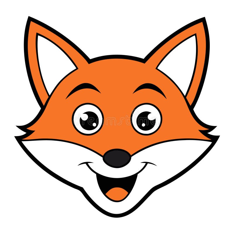 Fox Head Vector Art Illustration Stock Vector - Illustration of raccoon ...
