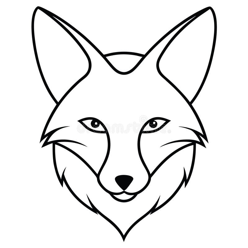 Stylized Fox Head Vector Stock Illustrations – 715 Stylized Fox Head ...