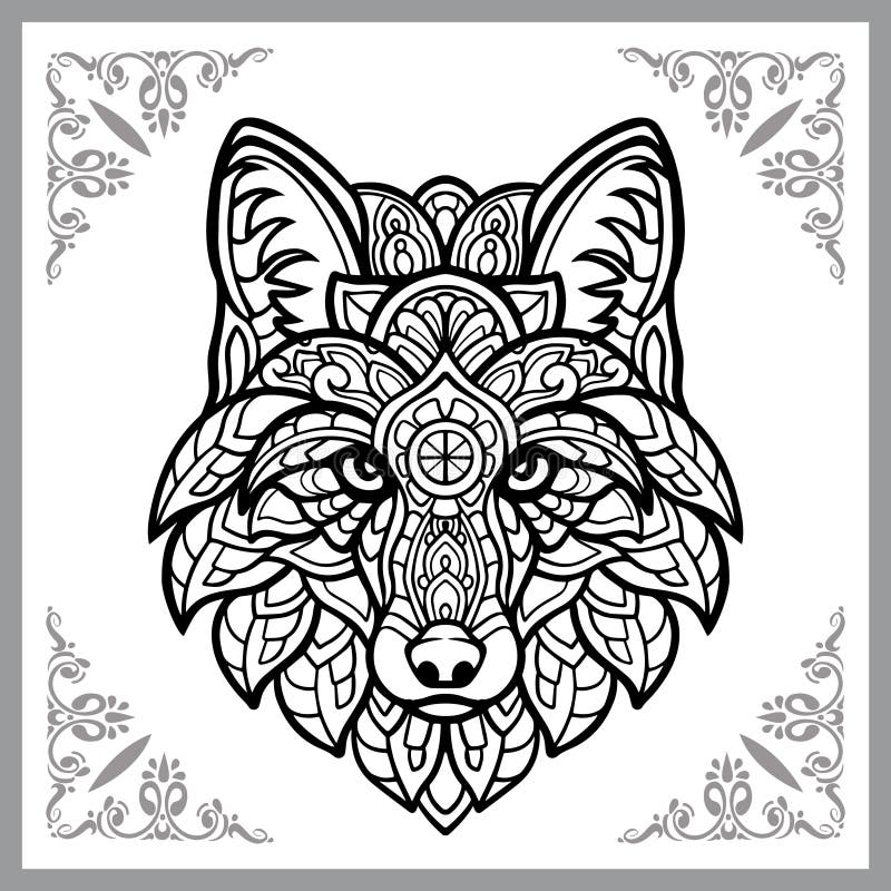Zentangle Vector Fox Stock Illustrations – 367 Zentangle Vector Fox ...