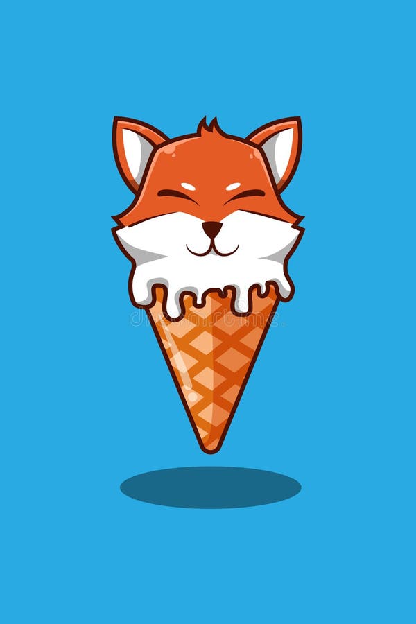 Fun Fox Ice Cream Stock Illustrations – 110 Fun Fox Ice Cream Stock ...