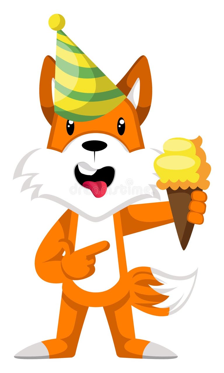 Fun Fox Ice Cream Stock Illustrations – 110 Fun Fox Ice Cream Stock ...