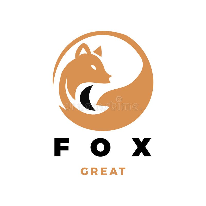 Fox Icon Logo Design Template Stock Vector - Illustration of simple ...