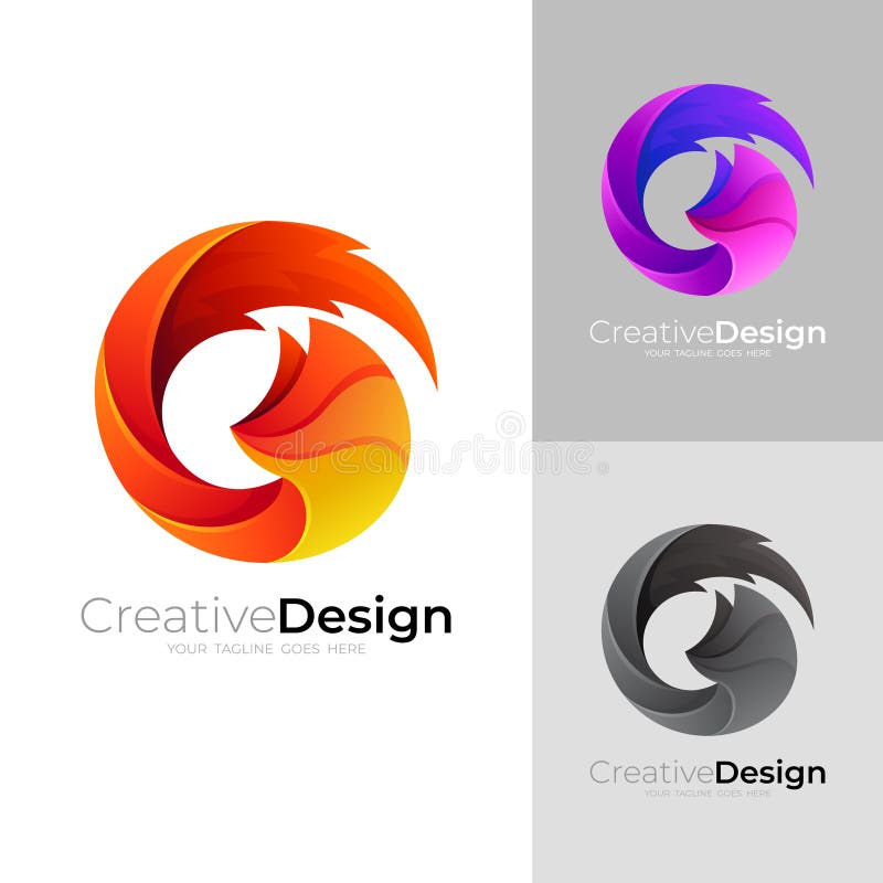 Fox Logo, Abstract Fox Logo with Simple Icon, Animal Logo Stock Vector ...