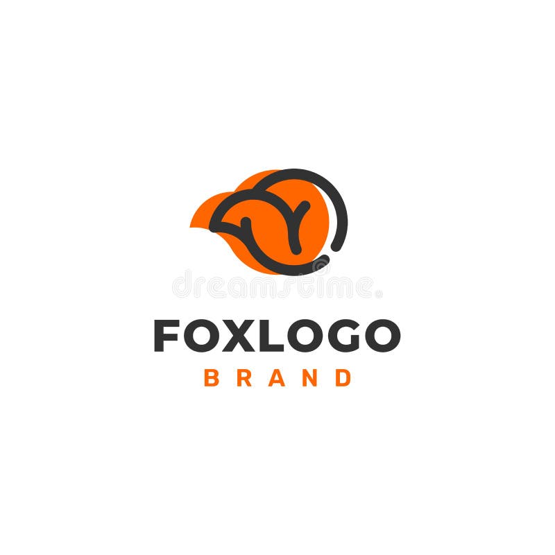 FOX LOGO DESIGN stock illustration. Illustration of icon - 253005925