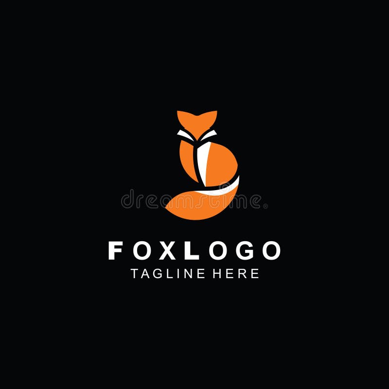 Fox Logo Design Simple and Minimalist Template. Abstract Animal Fox ...