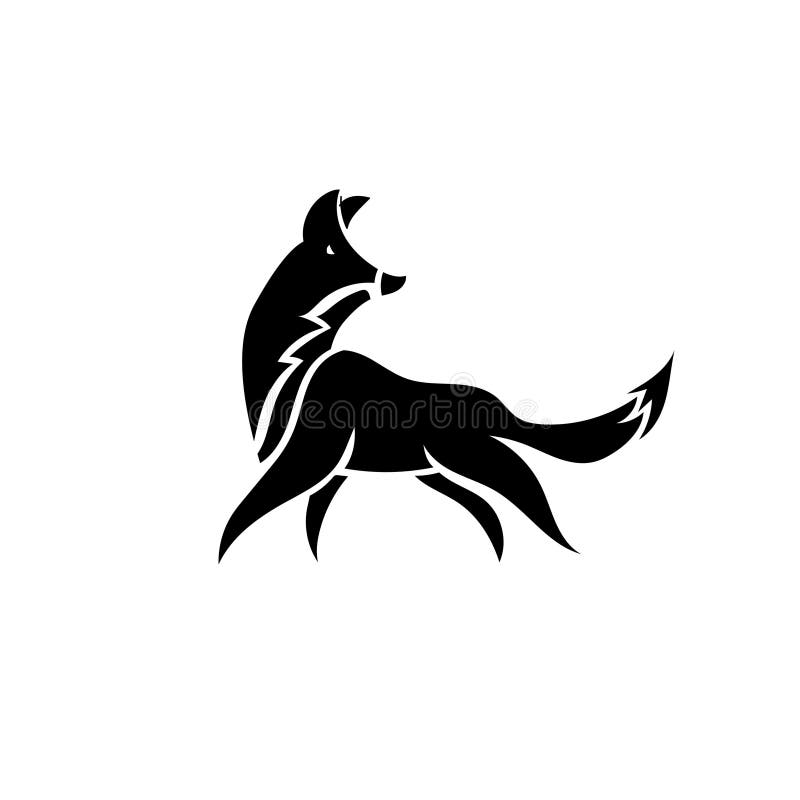 Fox Logo Icon Vector Illustration Side Profile Stock Vector ...