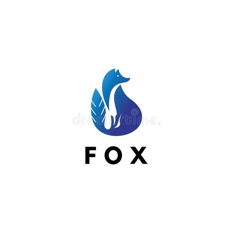 Fox Logo Illustration Abstract Design Vector Animal Stock Vector ...