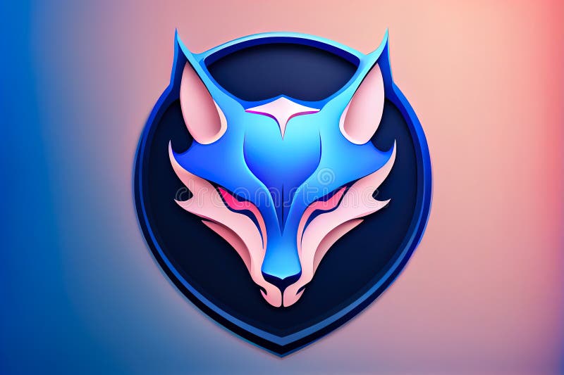 Fox Logo Minimalism. Generative AI Stock Illustration - Illustration of ...