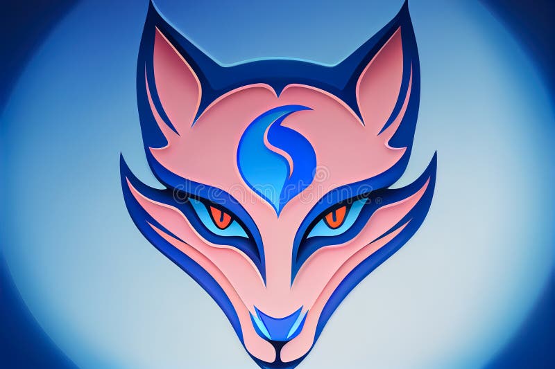 Fox Logo Minimalism. Generative AI Stock Illustration - Illustration of ...