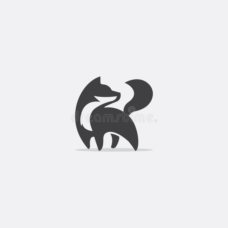 Simple fox logo stock illustration. Illustration of clean - 114640638