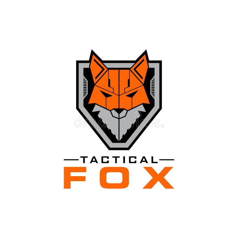 Fox Logo. Tactical Fox Logo Design Stock Vector - Illustration of ...