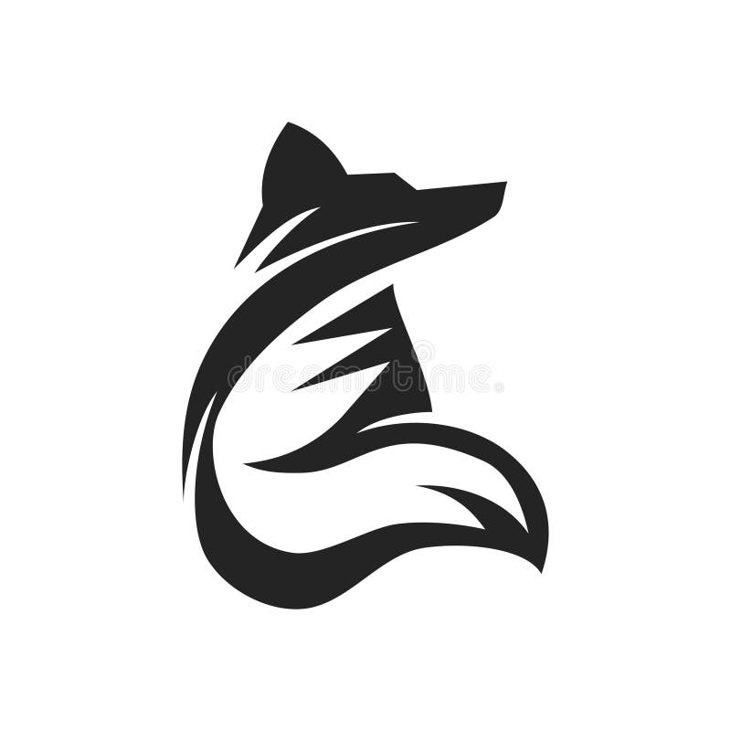 Fox Logo Template Isolated. Icon Illustration Brand Identity. Abstract ...