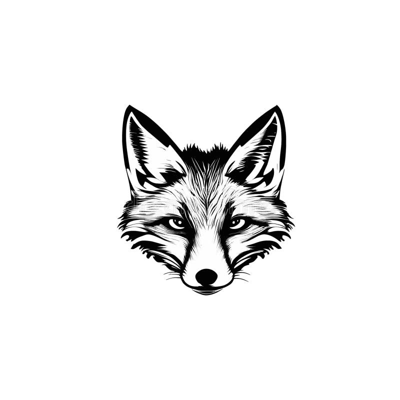 Fox Logo Vector, with Simple Colors Stock Vector - Illustration of ...