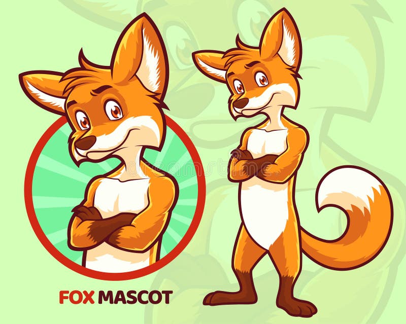 Fox cartoons stock illustration. Illustration of vector - 209546864