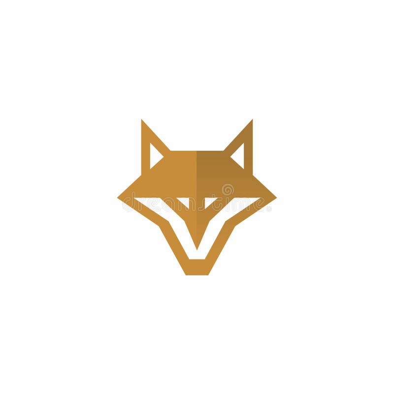 Fox Mascot Logo Vector. Fox Icon Simple Stock Vector - Illustration of ...