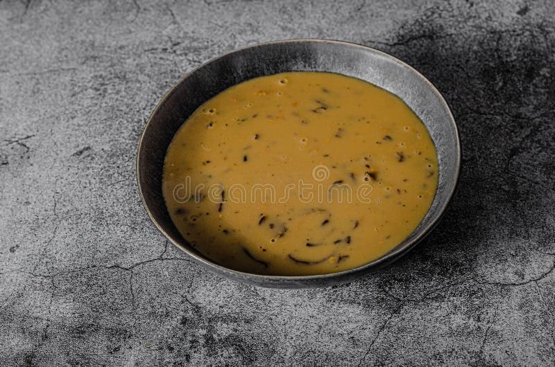 Fox mushrooms soup stock image. Image of champignon - 182943115