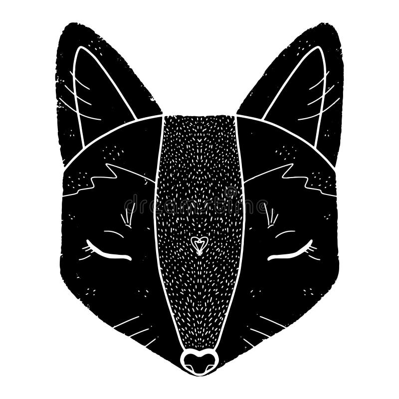Fox muzzle stock vector. Illustration of mammal, ethnic - 312808457