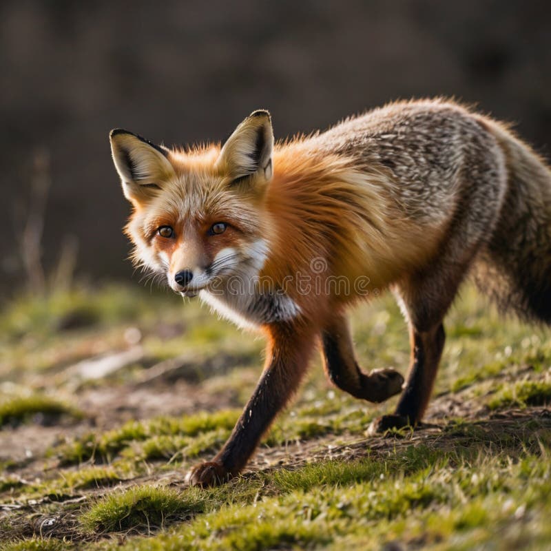 Fox beautiful picture stock illustration. Illustration of czech - 335265789