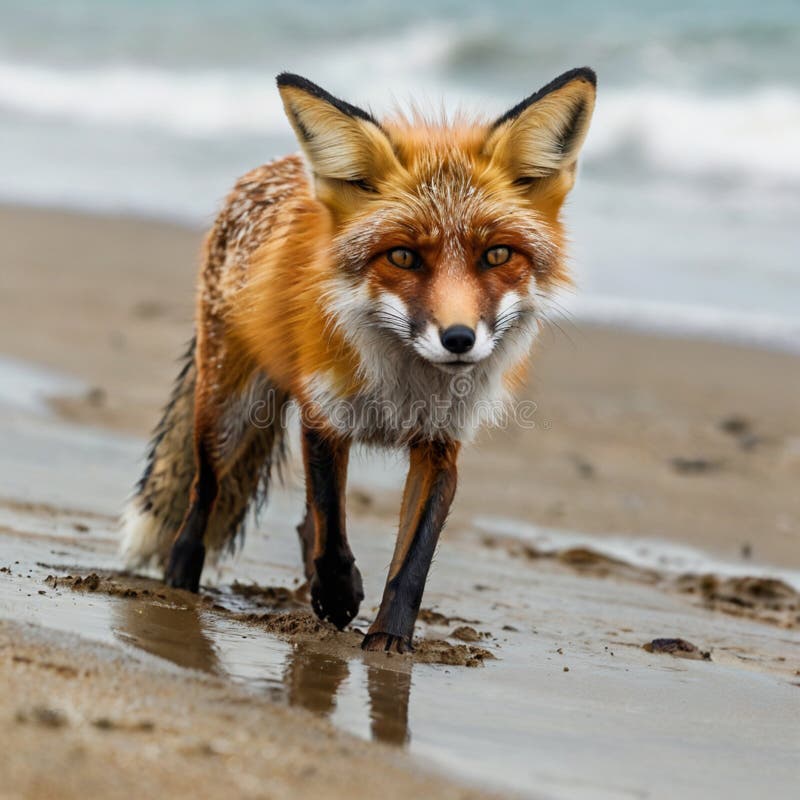 Fox beautiful picture stock illustration. Illustration of beautiful ...