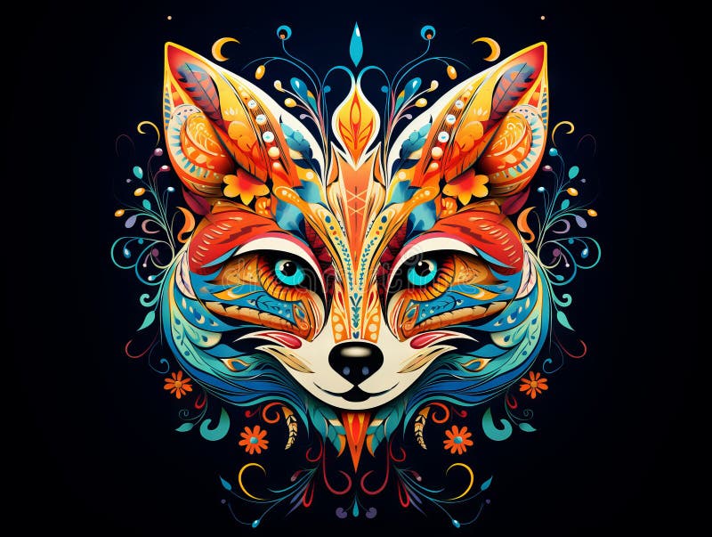 Fox pop art stock illustration. Illustration of artsy - 307291183