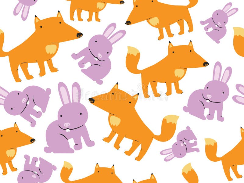 Rabbit Chase Fox Stock Illustrations – 29 Rabbit Chase Fox Stock ...