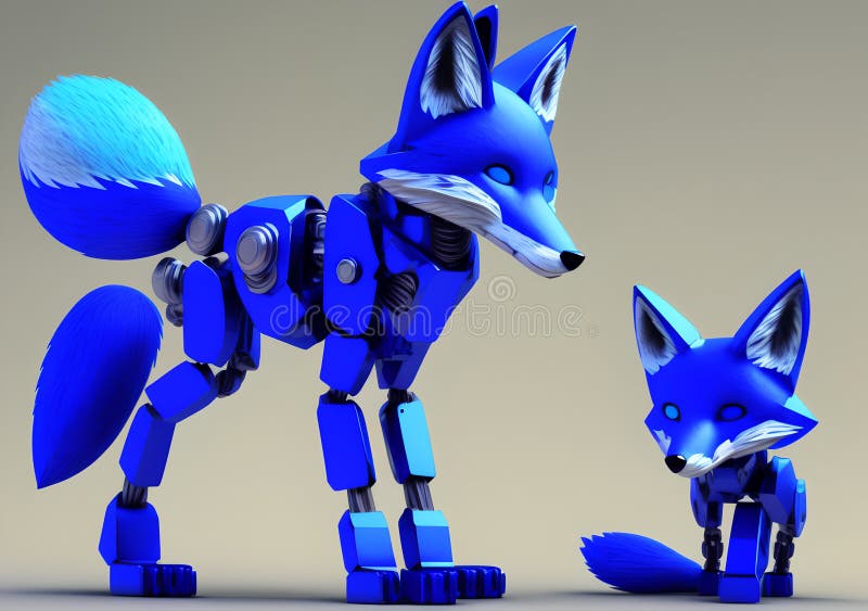 Fox Robot, Generative AI Illustration Stock Illustration - Illustration ...