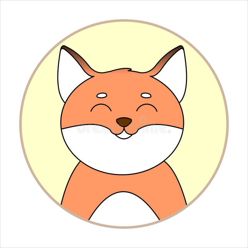Round Fox Icon Stock Illustrations – 637 Round Fox Icon Stock ...