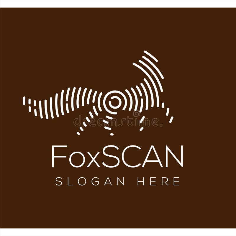 Fox Scan Technology Logo Vector Element. Animal Technology Logo ...