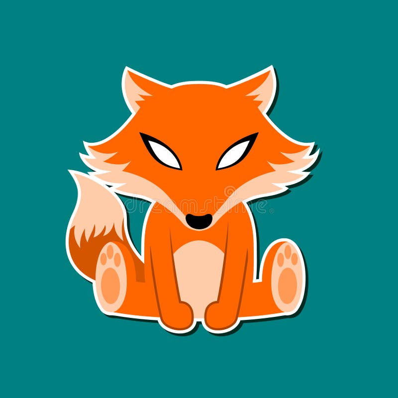 Cartoon Red Fox stock vector. Illustration of animal - 21946191