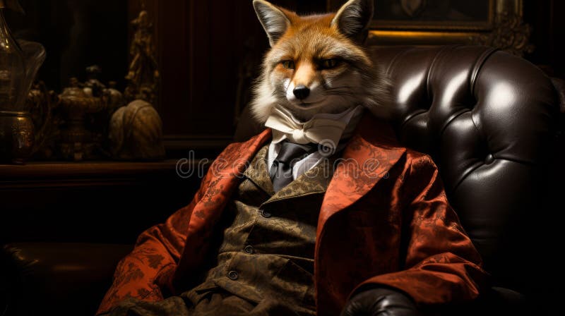 A fox is sitting stock image. Image of background, cute - 313914919