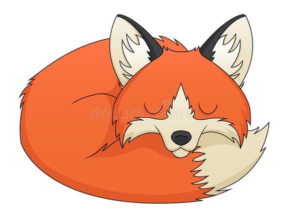 Sleeping Fox Cartoon Stock Illustrations – 3,294 Sleeping Fox Cartoon ...