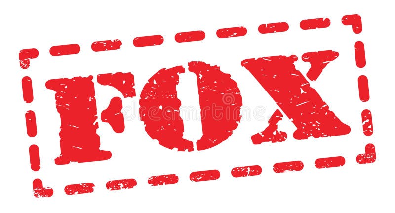 FOX Text Written on Red Stamp Sign Stock Illustration - Illustration of ...