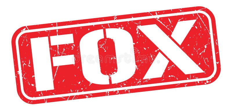 FOX Text Written on Red Stamp Sign Stock Illustration - Illustration of ...