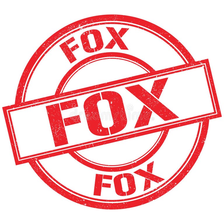 FOX Text Written on Red Stamp Sign Stock Illustration - Illustration of ...