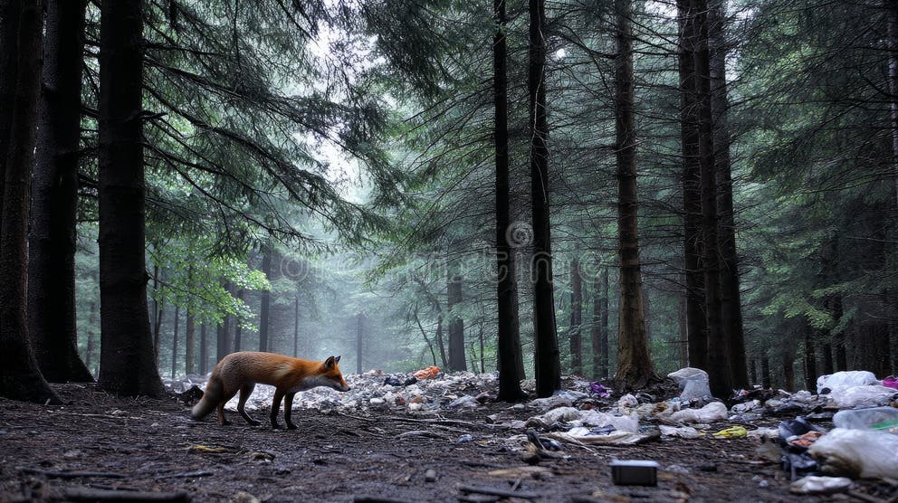 A Fox among Trash in the Forest. the Concept of Pollution of Forests ...
