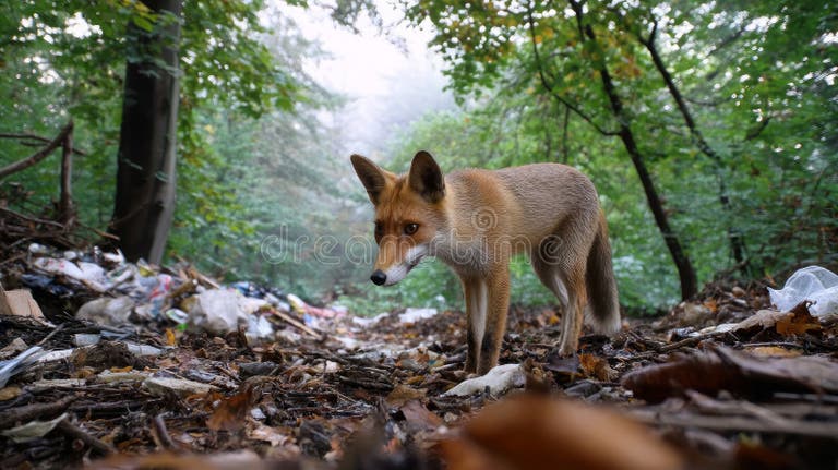 A Fox among Trash in the Forest. the Concept of Pollution of Forests ...