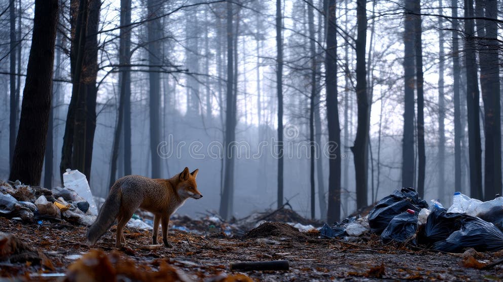 A Fox among Trash in the Forest. the Concept of Pollution of Forests ...