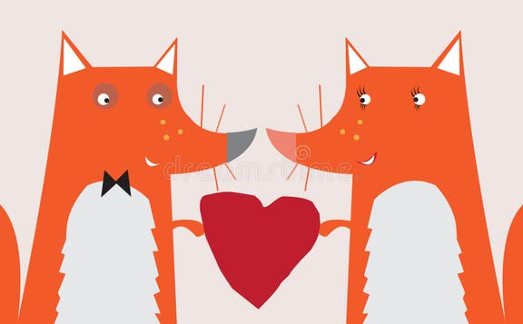 Fox Couple Cartoon Stock Illustrations – 1,132 Fox Couple Cartoon Stock ...