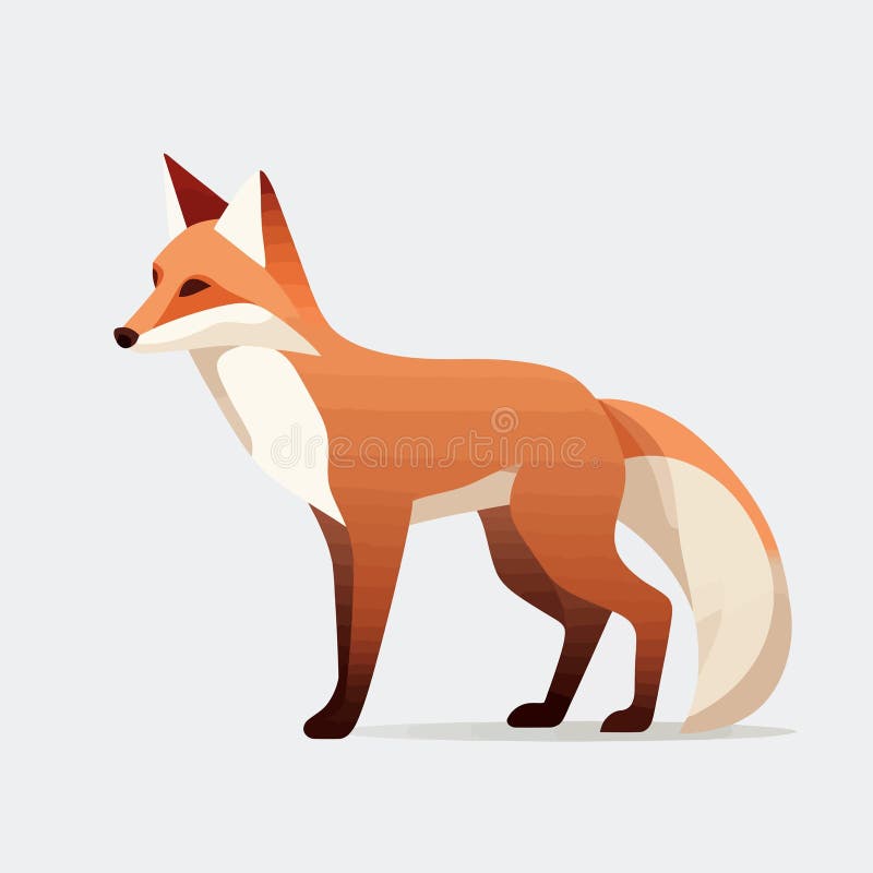 Fox Vector Flat Minimalistic Asset Isolated Illustration Stock Vector ...