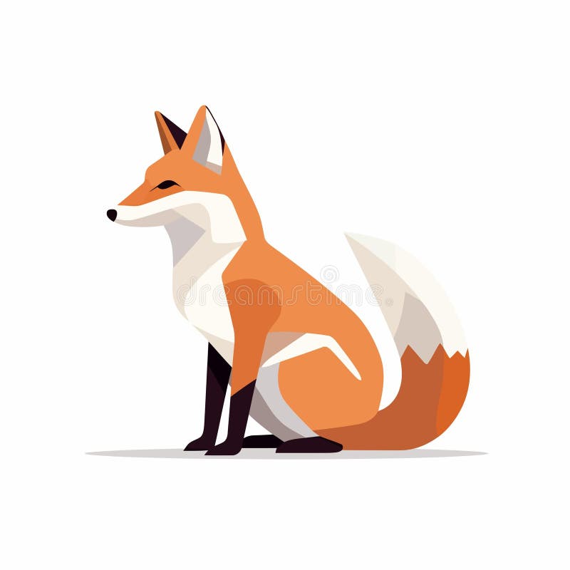 Fox Vector Flat Minimalistic Asset Isolated Illustration Stock Vector ...