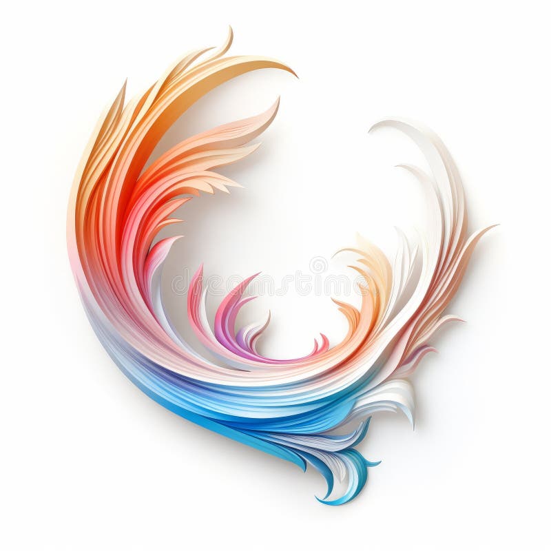 Vibrant Avian Splendor: a Whimsical Fusion of Color and Form Stock ...