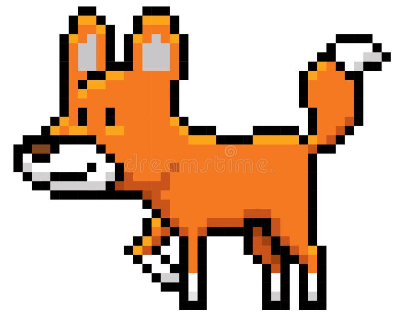 Zorro Easy Pixel Art Fox Clipart Easy Pixel Art Pixel Art Images