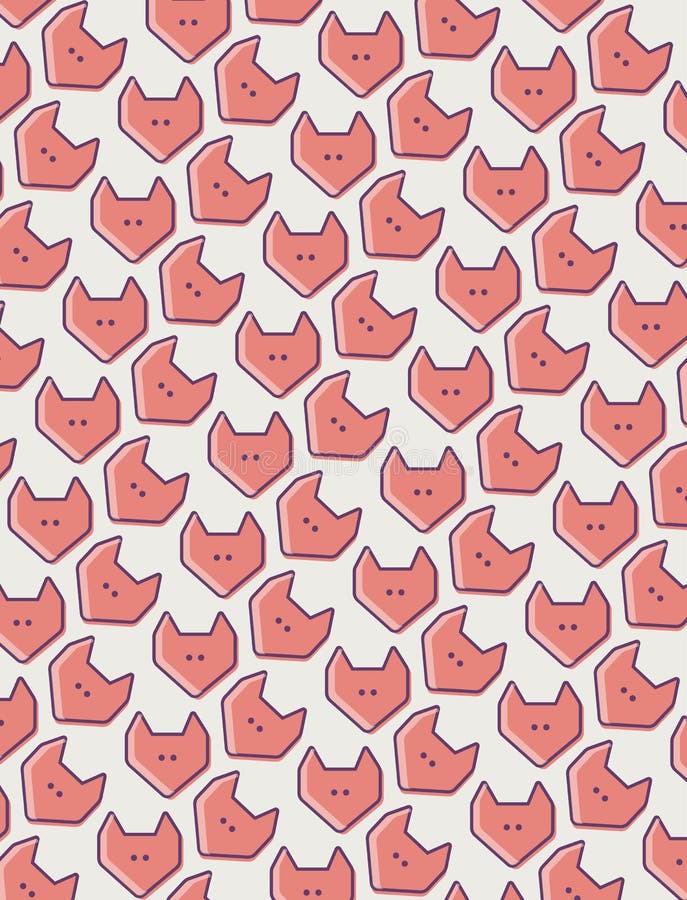 Fox vector pattern stock vector. Illustration of character - 68399240