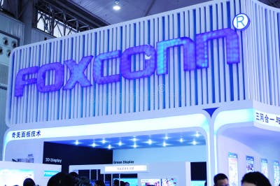 Foxconn booth logo editorial image. Image of consumer - 16630885